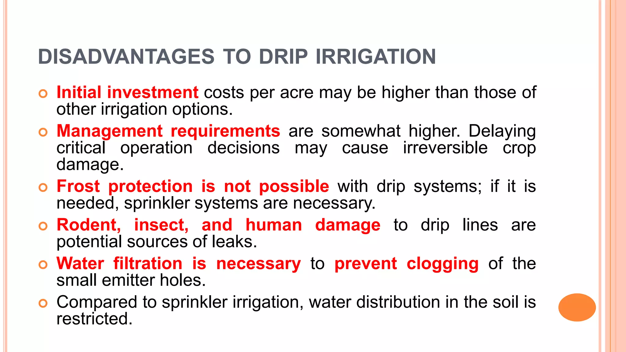Drip irrigation and fogging system under protected structure | PPTX
