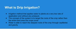 Drip Irrigation.pptx............................. | PPTX
