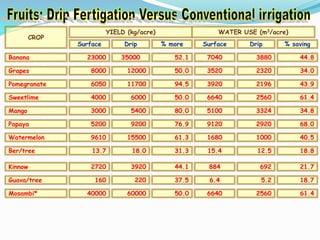 Drip irrigation in fruits | PPTX