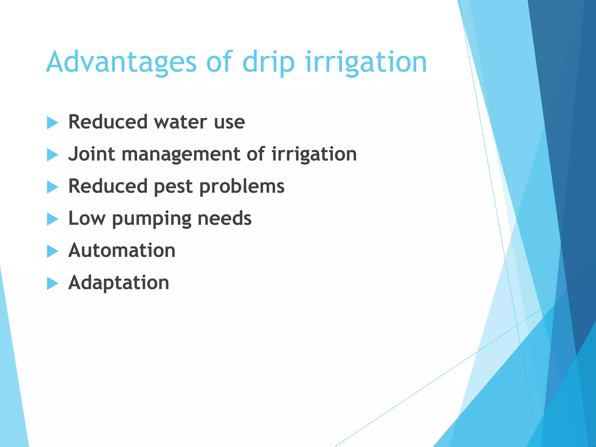 Drip irrigation ppt | PPTX