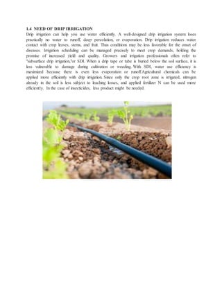 Drip irrigation seminar report..... | DOCX
