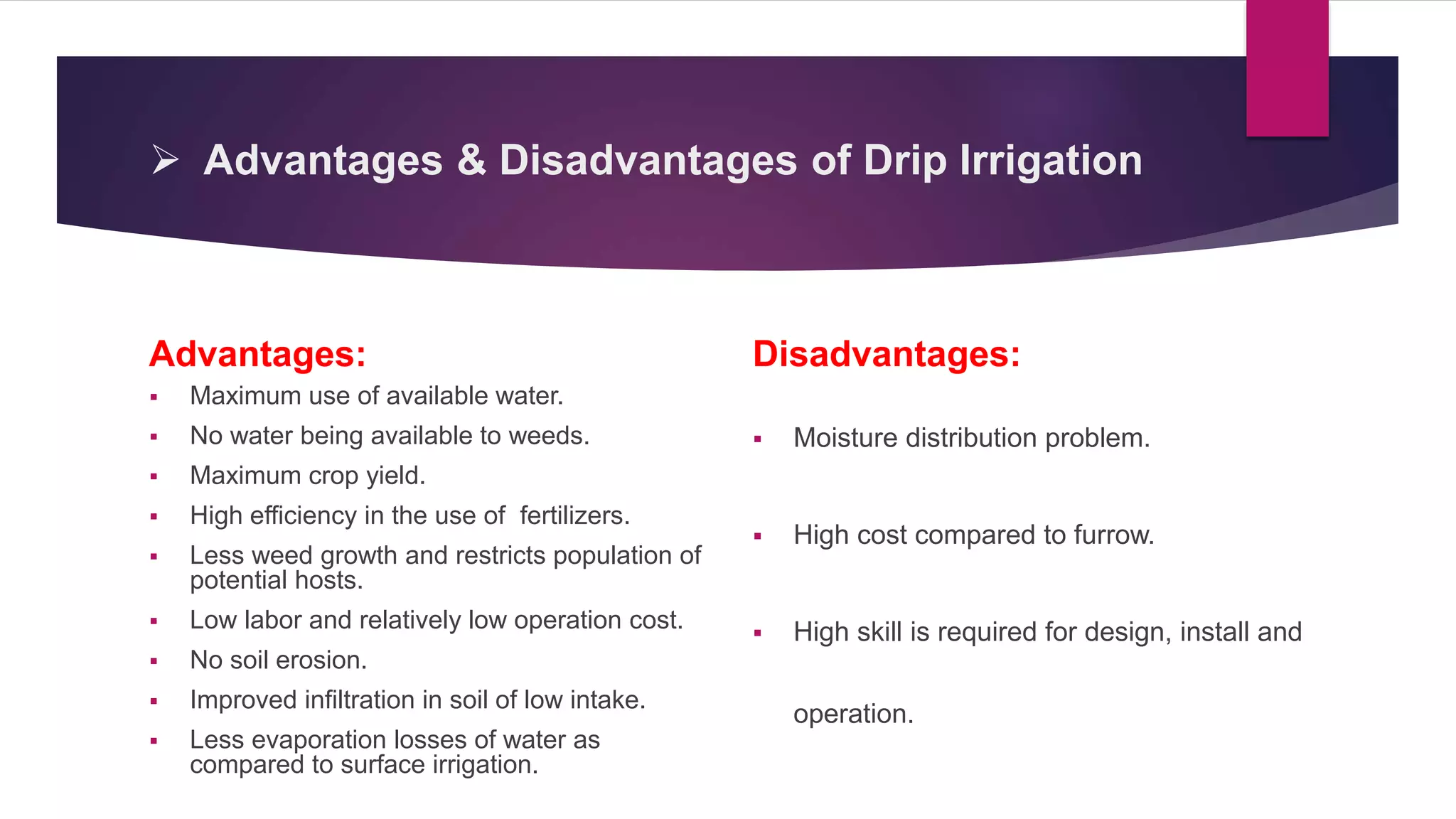 Drip irrigation system | PPTX