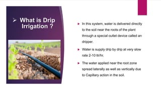 Drip irrigation system | PPTX