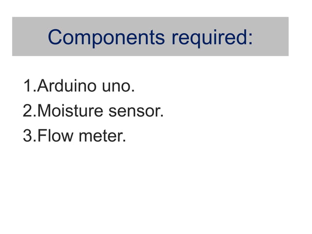 Drip irrigation automation using arduino uno | PPTX | Agriculture ...