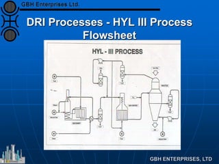 (DRI) Direct Reduction Iron Plant Flowsheet Options | PDF