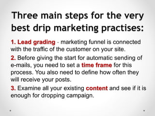 The Best Practices of Drip Marketing | PPT