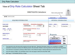 Drip rate calculator | PPT | Chemistry | Science