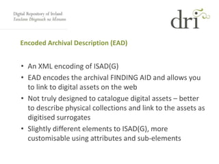 Rebecca Grant - Archival Description and Archival Arrangement | PPT