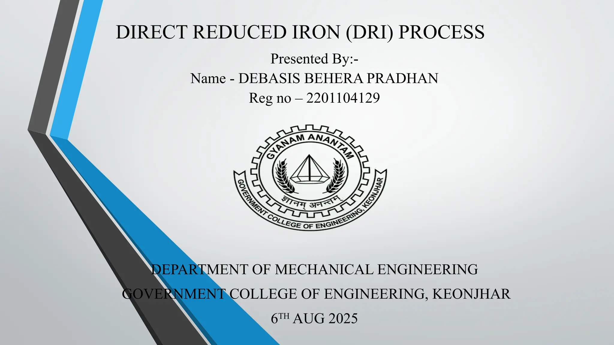 mechanicalengineeringDRI PROCESS FINAL.pptx