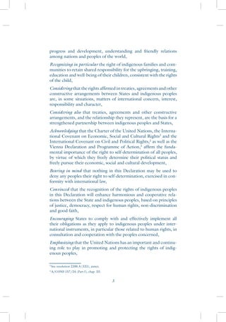 United NAtions Declaration on the Rights of Indigenous Peoples | PDF