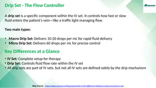 What Is the Difference Between a Drip Set and an IV Set? | PPTX