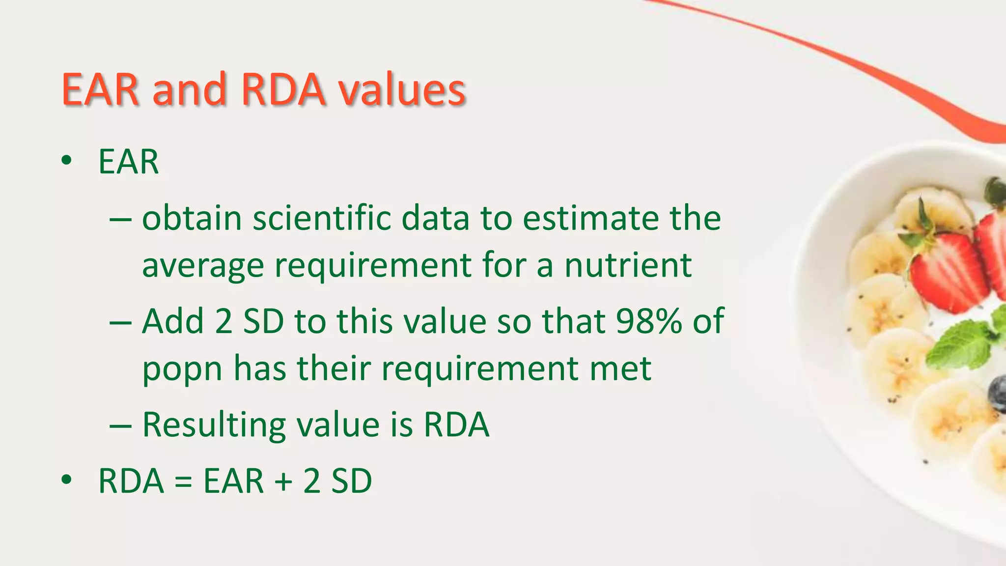 Dietary Reference Intakes | PPTX