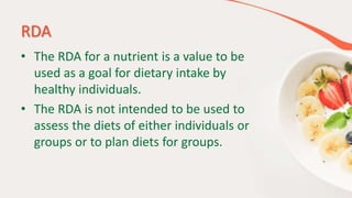 Dietary Reference Intakes | PPTX