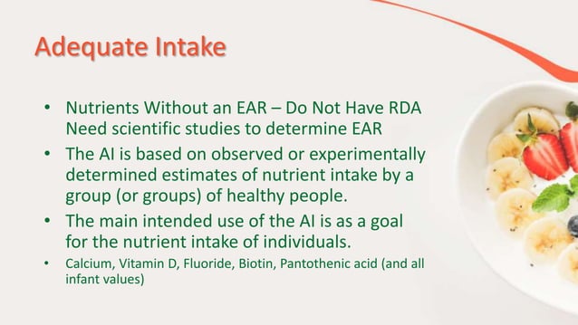 Dietary Reference Intakes | PPTX
