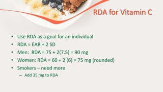 Dietary Reference Intakes | PPTX