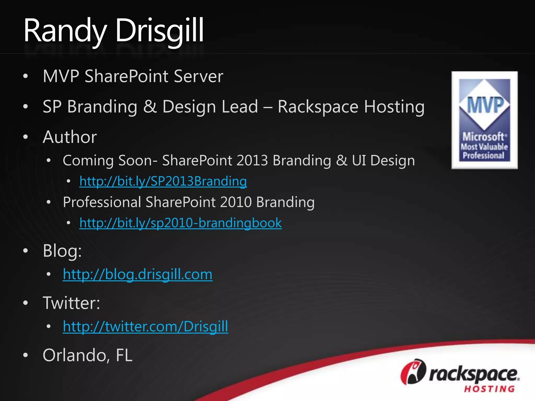 Popping the Hood: How to Create Custom SharePoint Branding by Randy Drisgill and John Ross ...
