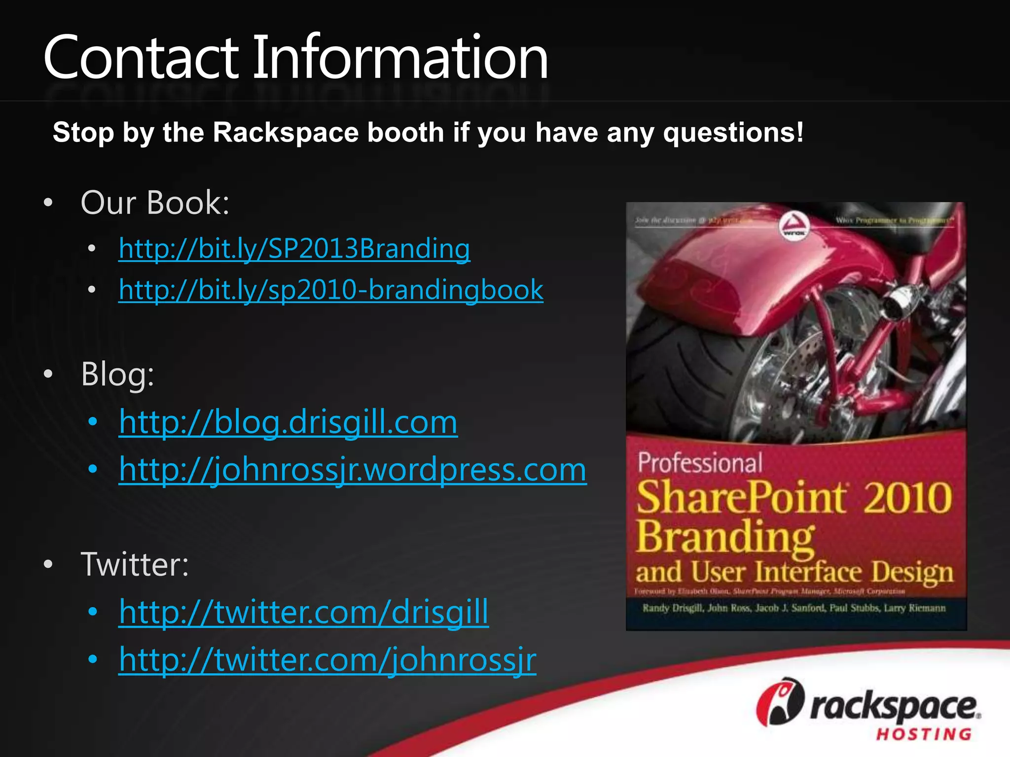 Popping the Hood: How to Create Custom SharePoint Branding by Randy ...