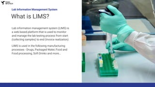 Drish Infotech - Lab Information Management System LIMS | PDF