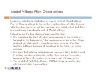 Drishtees Model Village Plan Feb12 | PDF