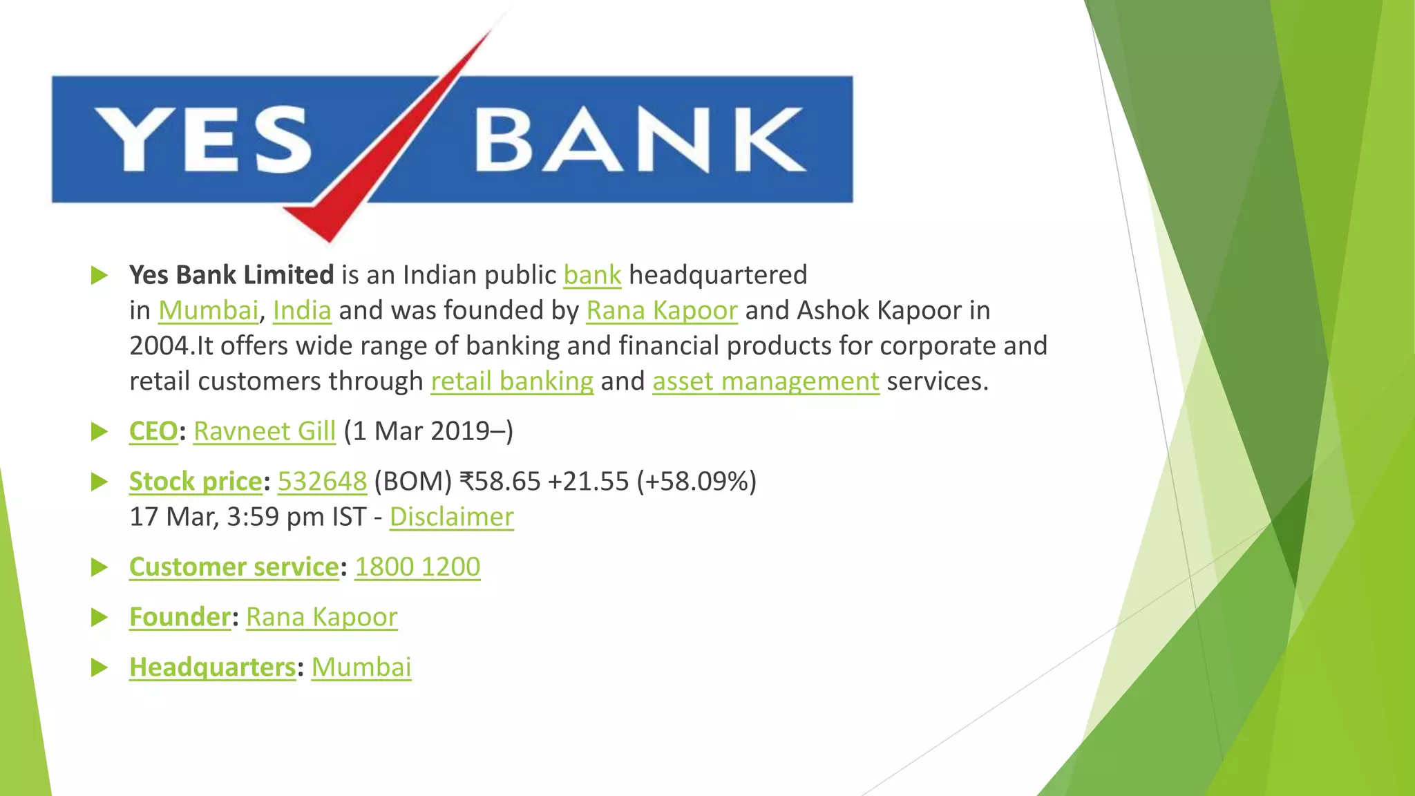 YES BANK CRISIS | PPTX