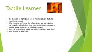 Learning Style Driskill | PPT