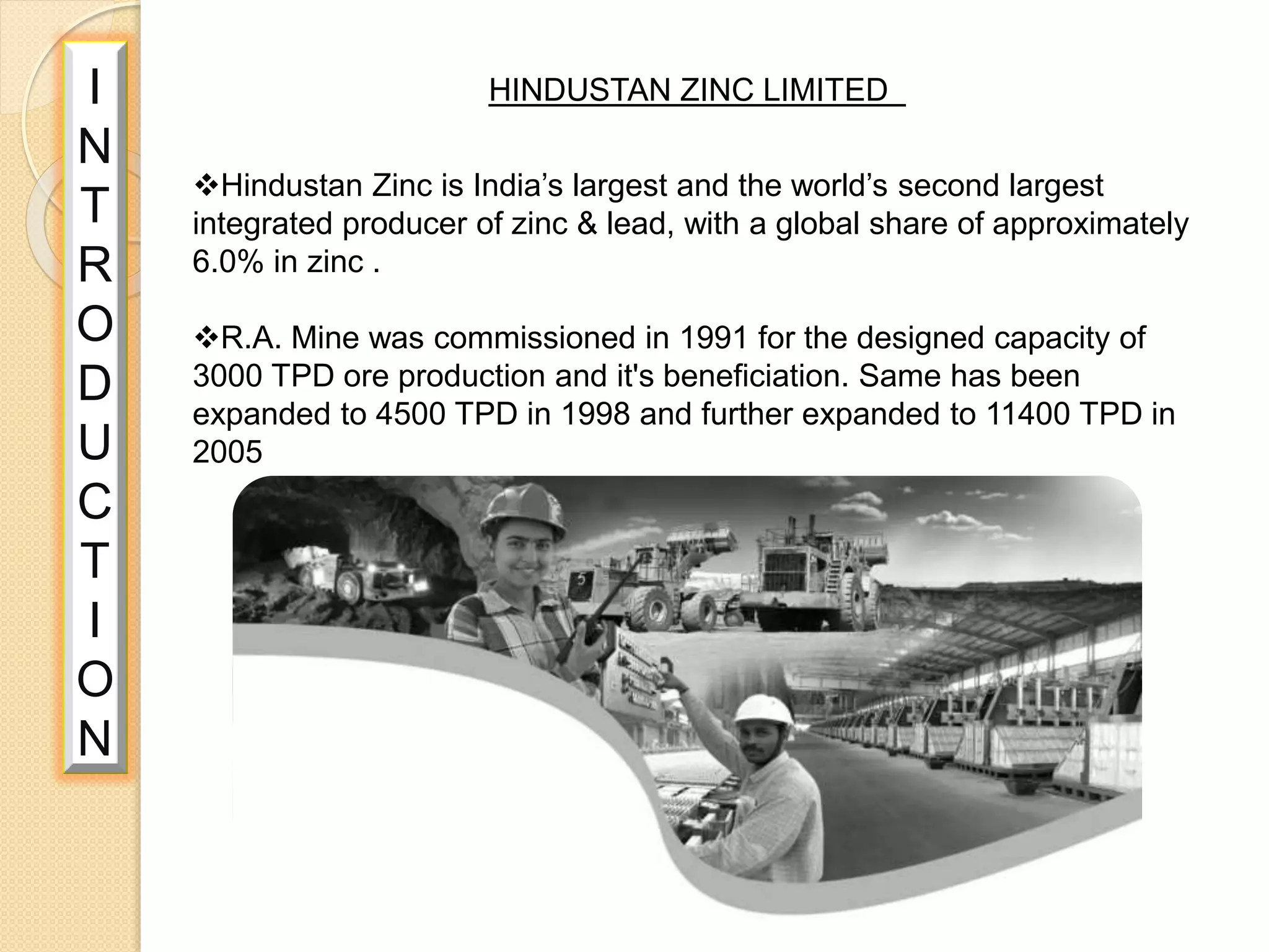 Hindustan Zinc Limited,Bhilwara | PPTX