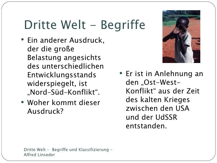 Dritte Welt Begriffe