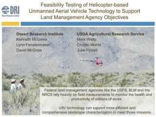 DRI UAV Expertise and Related Interests | PDF