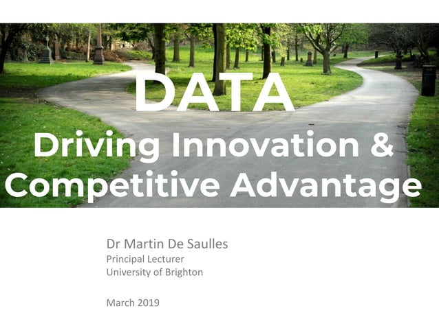 Data-Driven Innovation & Competitive Advantage | PPT
