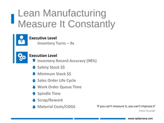 Drive Lean Manufacturing With Your ERP System | PPT | Manufacturing ...