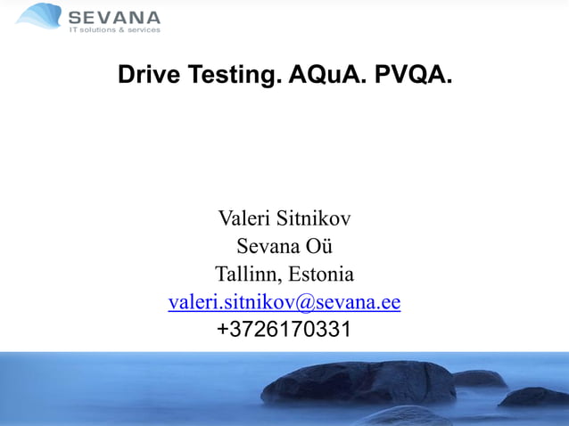 Drive Testing. AQuA. PVQA. | PDF