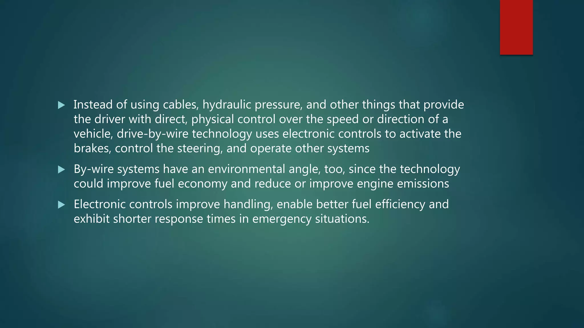 Drive by wire | PPTX