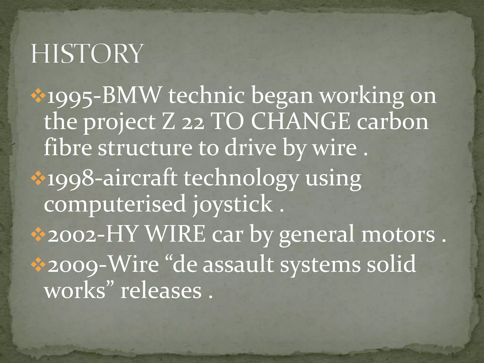 Drive by wire technology | PPTX