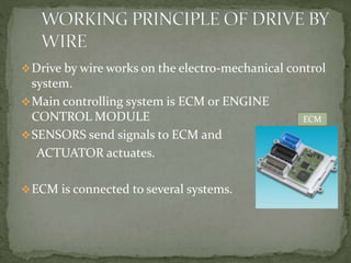 Drive by wire technology | PPTX
