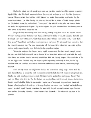 Drive-In Movies by Gary Soto | DOCX