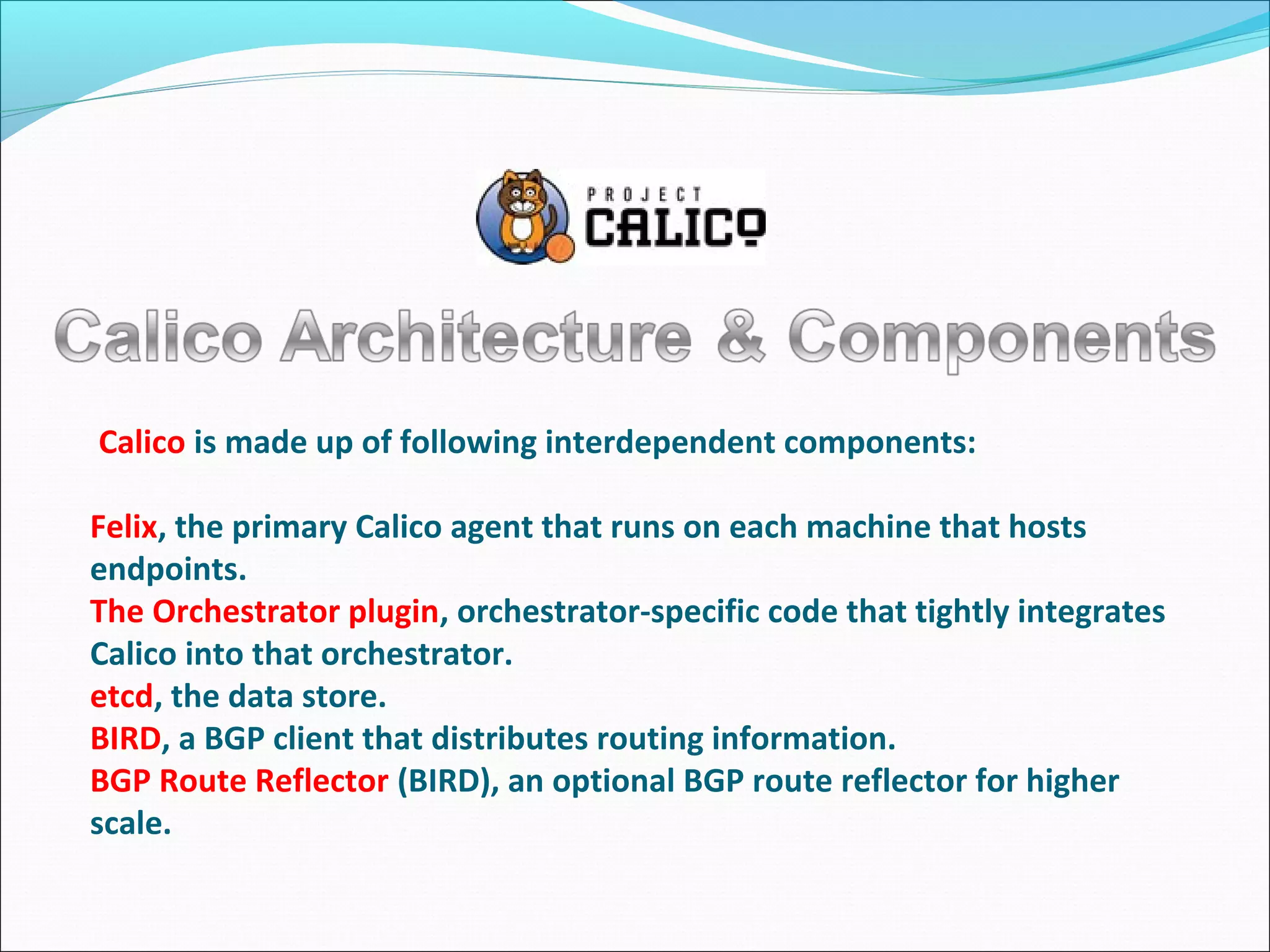 Drive into calico architecture | PPT | Computer Networking | Computing