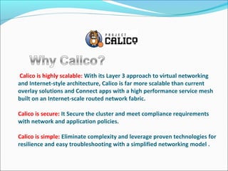 Drive into calico architecture | PPT | Computer Networking | Computing