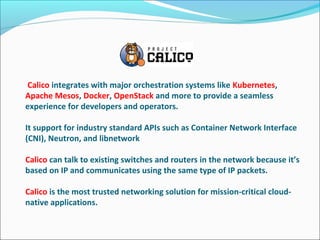 Drive into calico architecture | PPT | Computer Networking | Computing