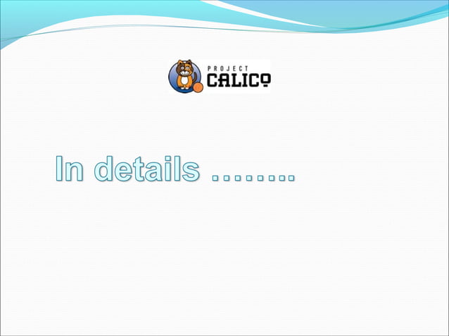 Drive into calico architecture part 2 | PPT