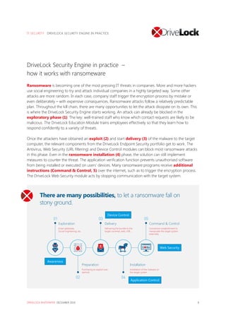 Drivelock modern approach of it security & amp; encryption solution -whitepaper | PDF