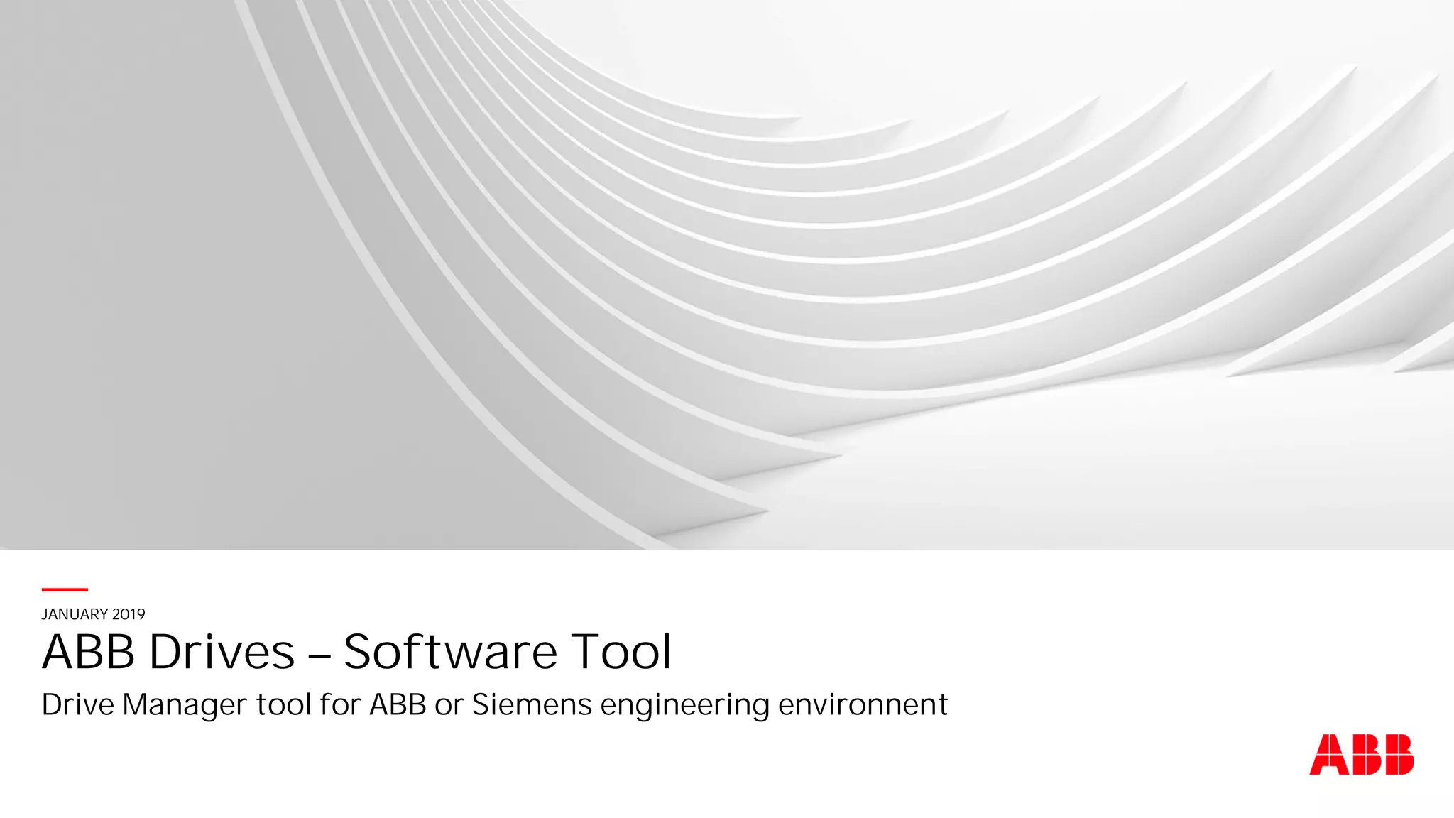 ABB DRIVE MANAGER TOOL REV-4 | PPT