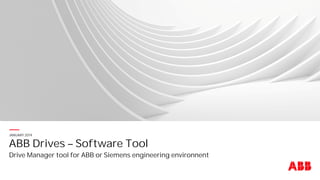 ABB DRIVE MANAGER TOOL REV-4 | PPT