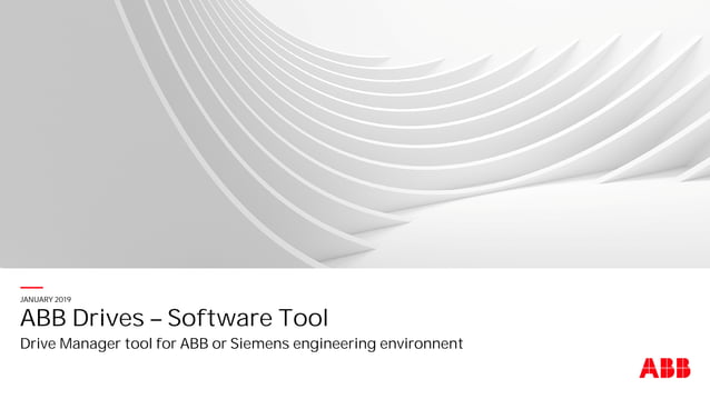 ABB DRIVE MANAGER TOOL REV-4 | PPT