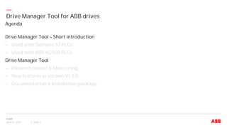 ABB DRIVE MANAGER TOOL REV-4 | PDF