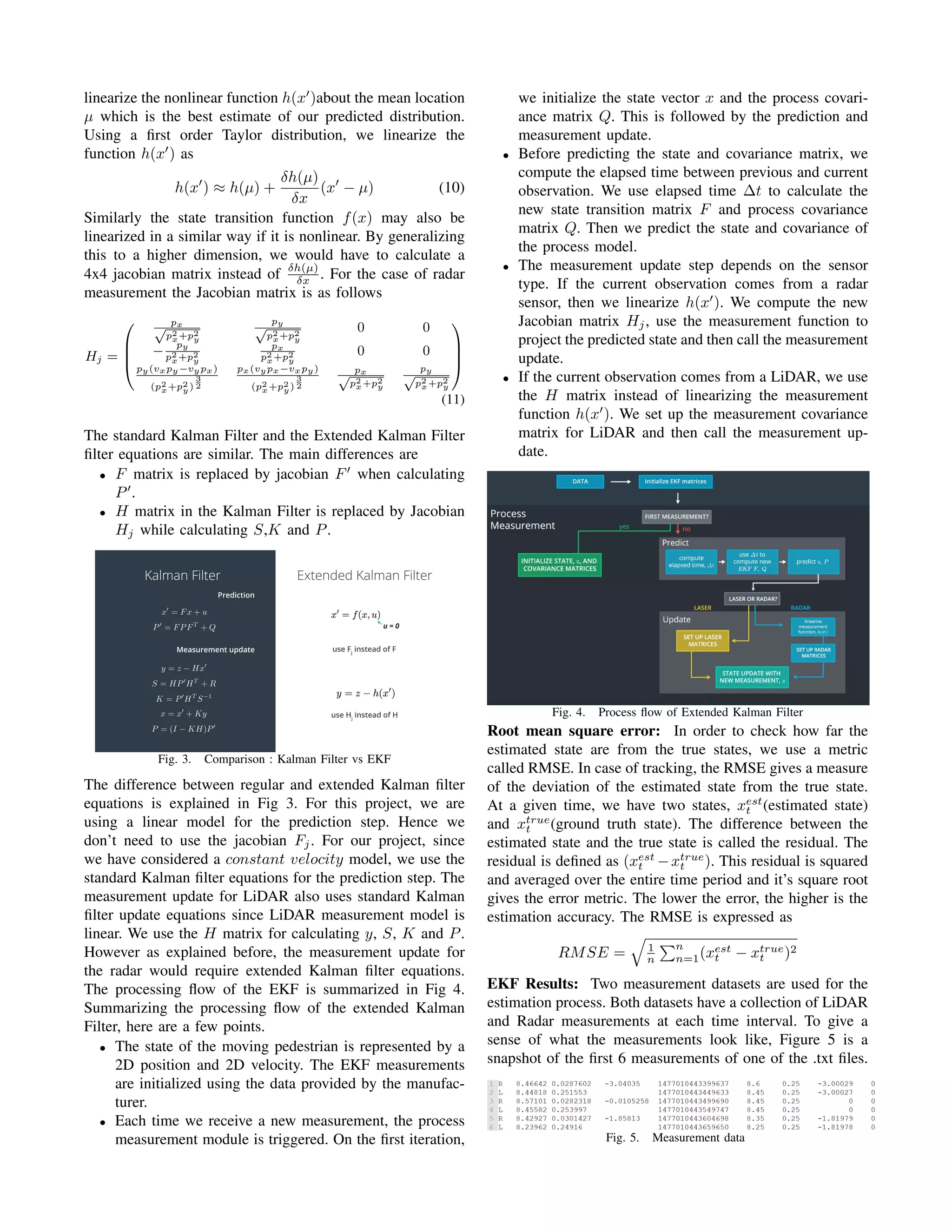 Tracking Pedestrians Using Extended And Unscented Kalman Filters In A Sensor Fusion Framework Pdf