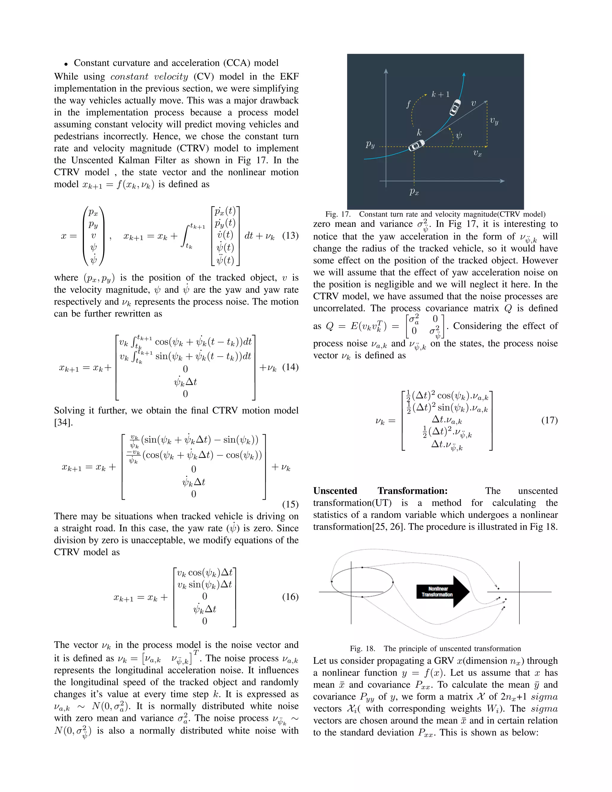 Tracking Pedestrians Using Extended And Unscented Kalman Filters In A Sensor Fusion Framework Pdf