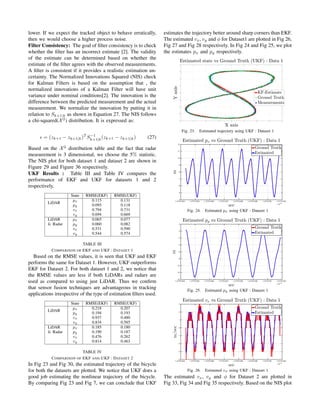 Tracking Pedestrians using Extended and Unscented Kalman Filters in a Sensor Fusion Framework | PDF