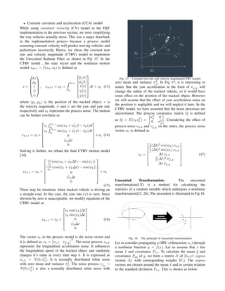Tracking Pedestrians using Extended and Unscented Kalman Filters in a Sensor Fusion Framework | PDF