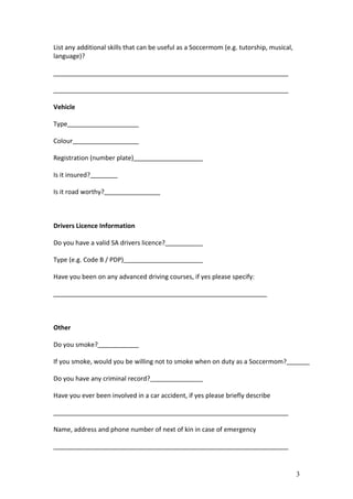 Driver Application Form 2010 | PDF