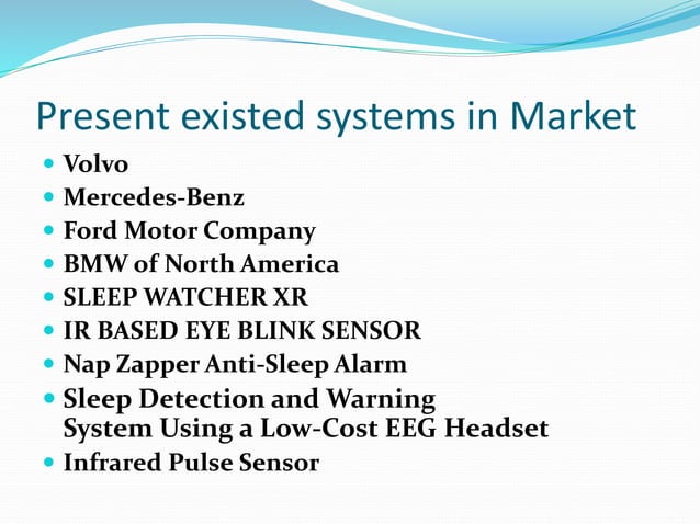 Present existed Driver alert system | PPTX